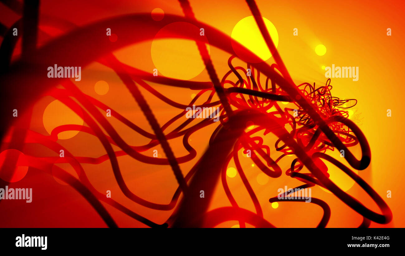 Impressive 3d rendering of dazzling fantasy spheres and strokes and of ...