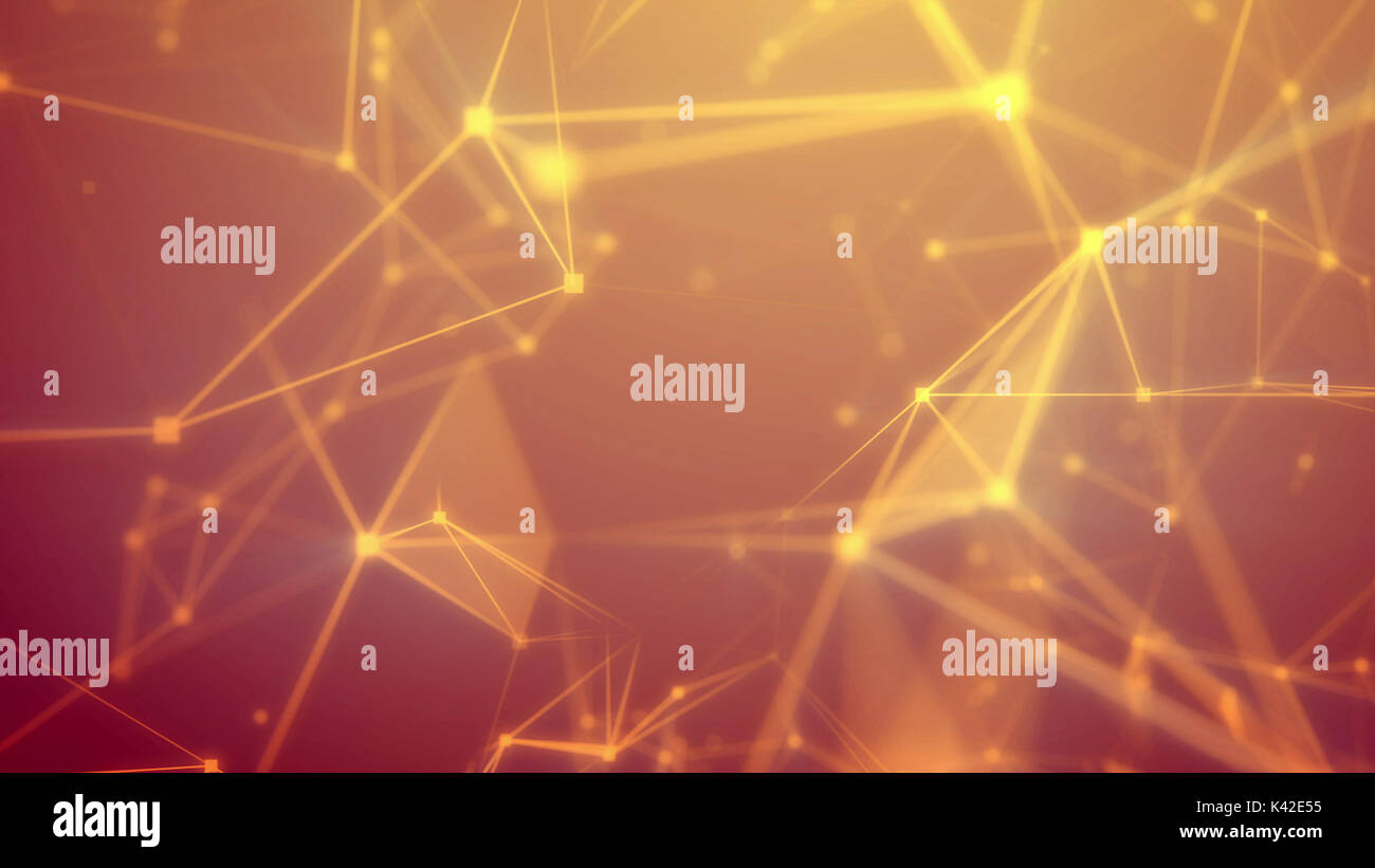 Amazing 3d illustration of a blurred sci-fi Internet based cyberspace ...