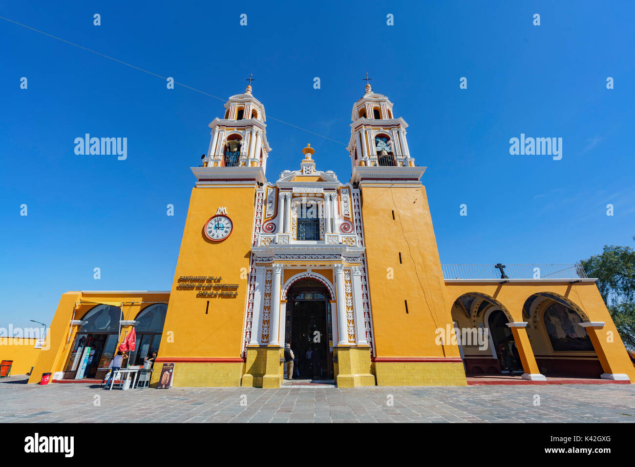 Cholula, FEB 18: The historical Shrine of Our Lady of Remedies sit on ...