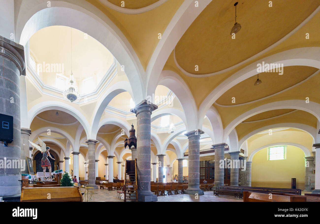 Cholula, FEB 18: Interior view of the Capilla Real o de Naturales ...