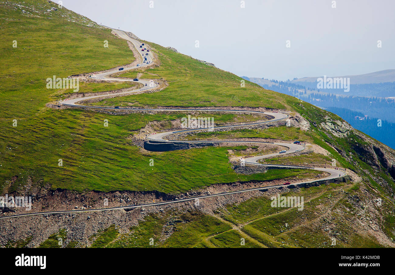 Transalpina mountain highway in Romania Stock Photo - Alamy