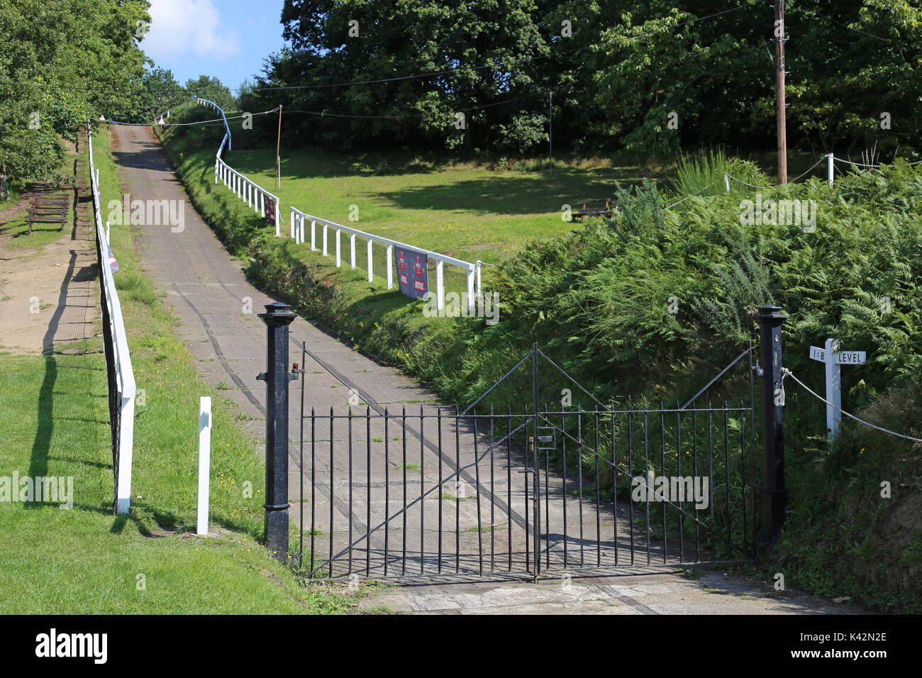 Test Hill used for acceleration and braking tests, Brooklands Museum ...