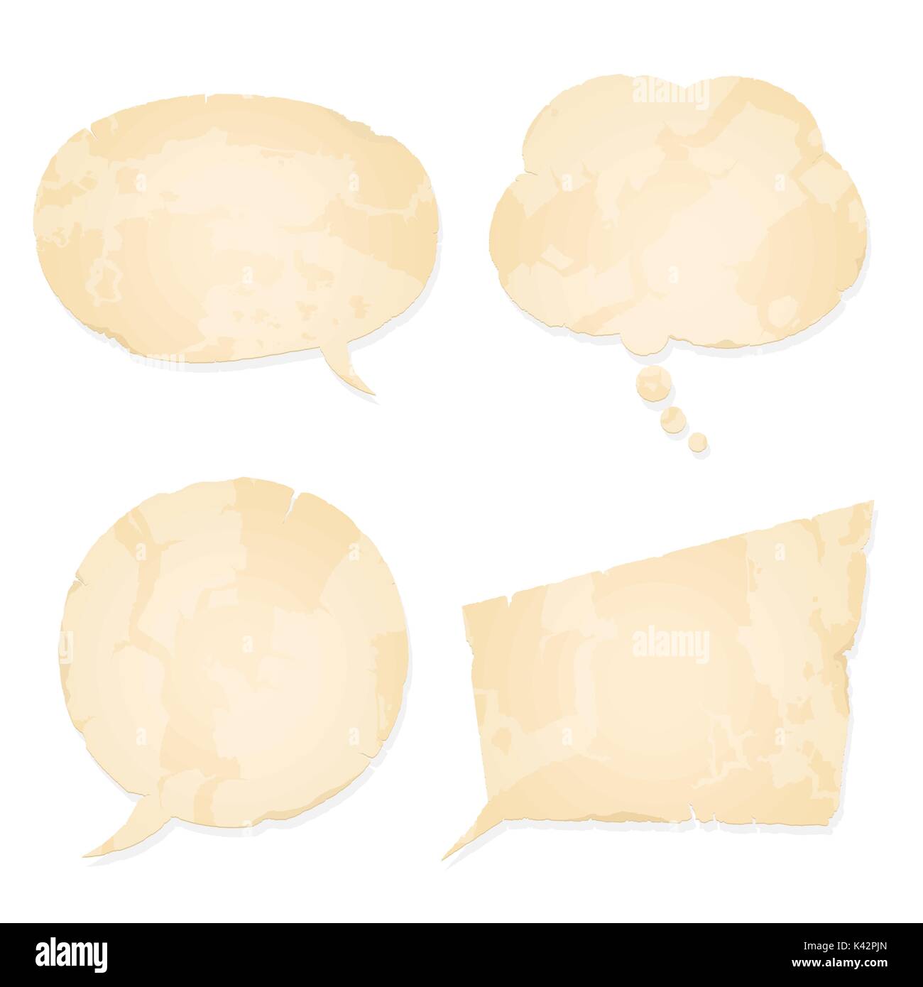 Vintage speech bubbles bubble hi-res stock photography and images - Alamy