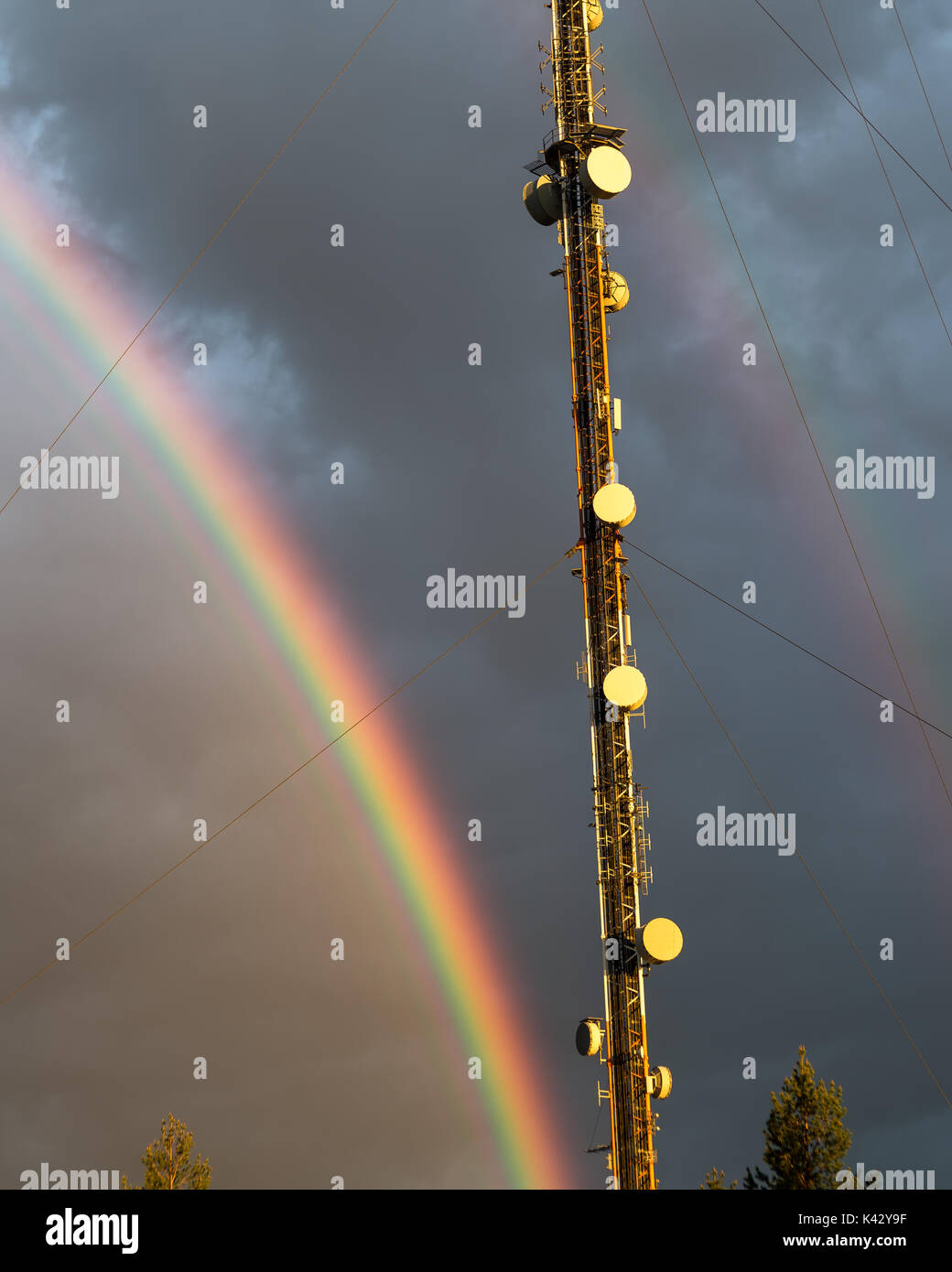 Telecom tower background hi-res stock photography and images - Alamy