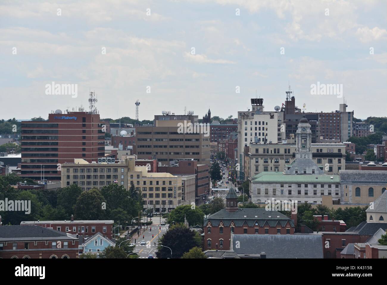 A view from the Portland Observatory in Portland, Maine Stock Photo - Alamy