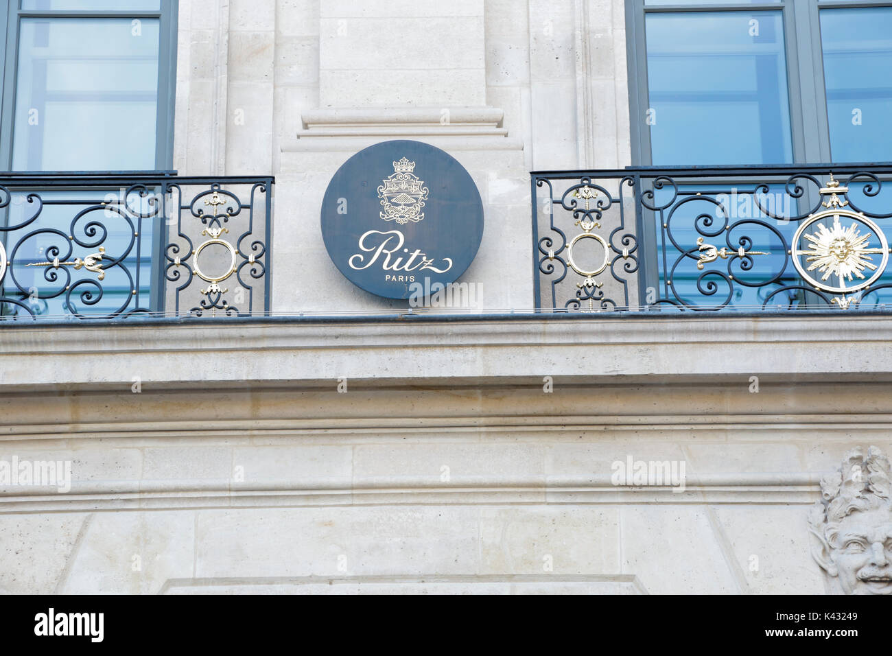 Paris, France: Ritz hotel external view in the heart of Paris, Place ...