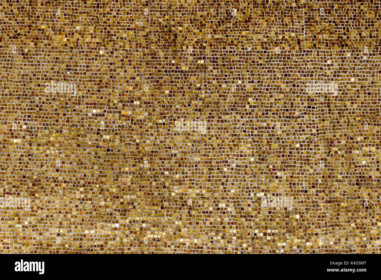 Wall of small gold plates Stock Photo - Alamy