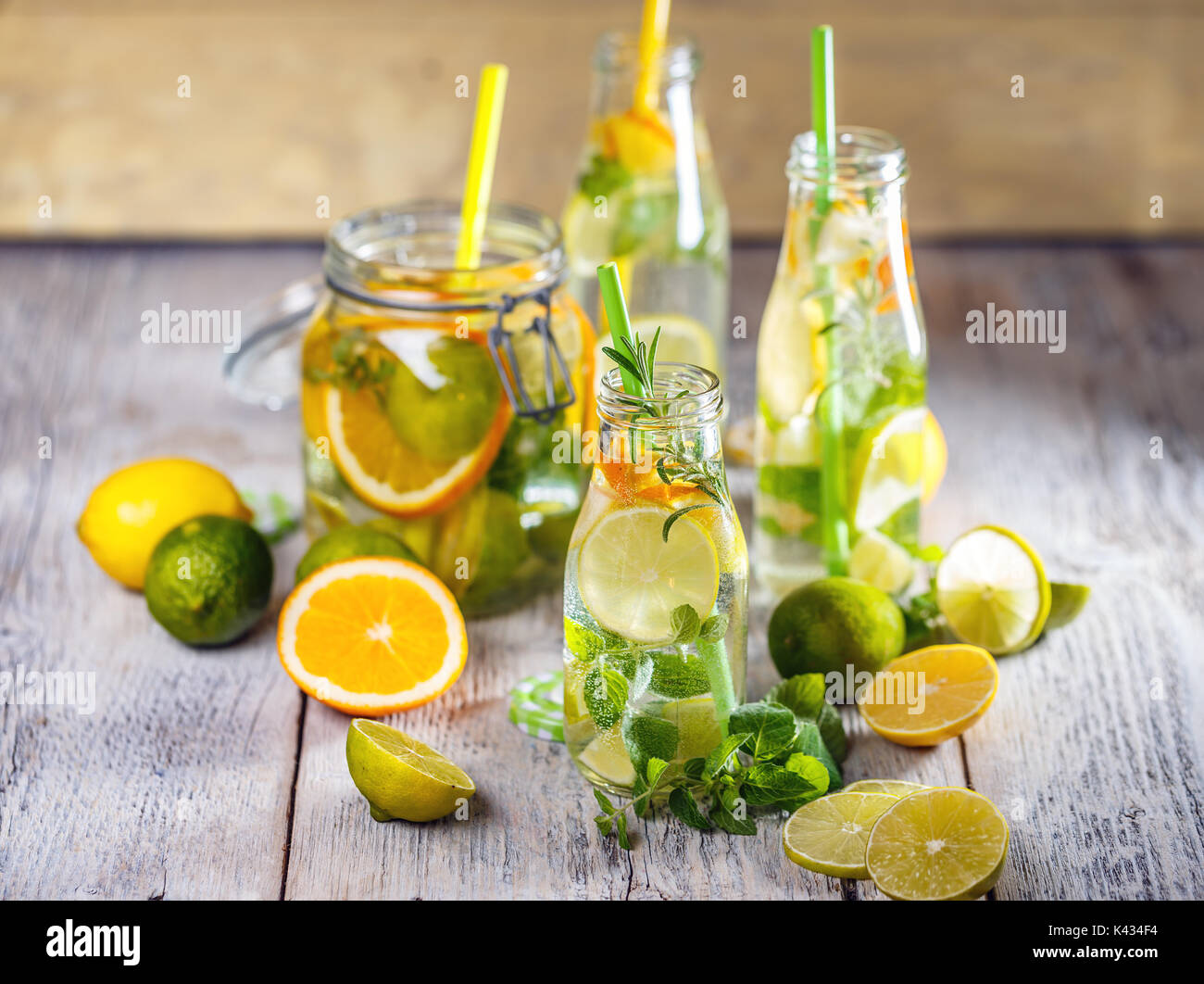 Lemon drink in bottle hi-res stock photography and images - Alamy