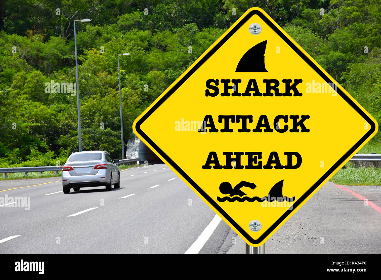 Shark attack warning hi-res stock photography and images - Alamy