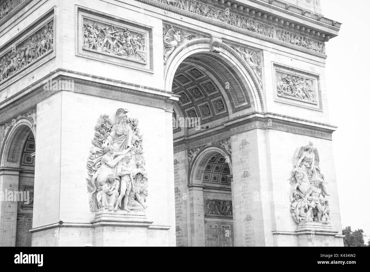 Attractive french architecture Black and White Stock Photos & Images ...
