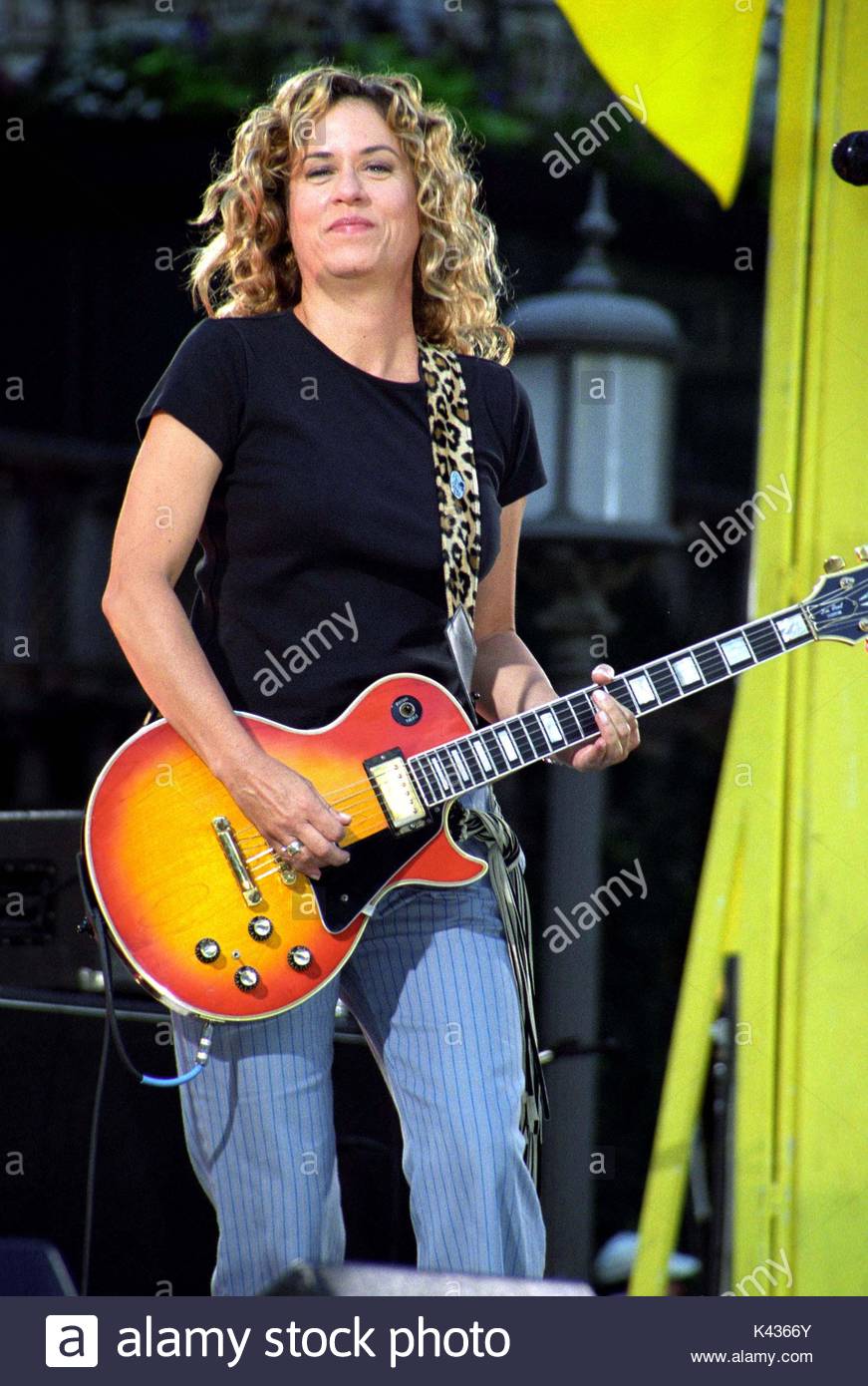 Vicki Peterson. The Bangles perform on Good Morning America at Bryant ...