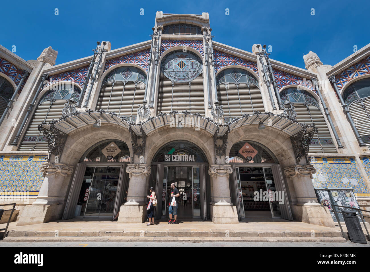 Valencia, Spain - July 27, 2017: Tourist visiting famous landmark ...
