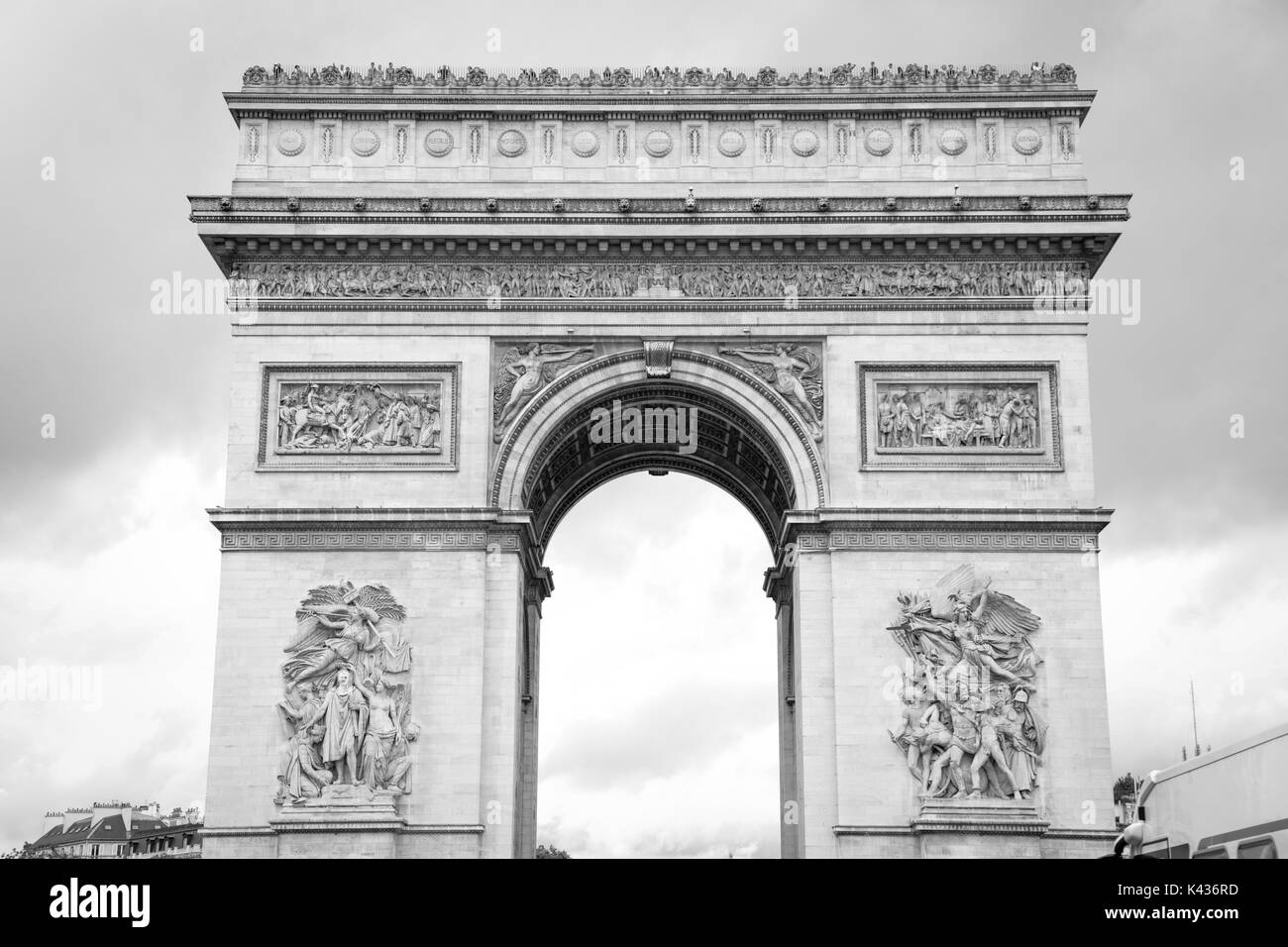 Attractive French Architecture Black and White Stock Photos & Images ...