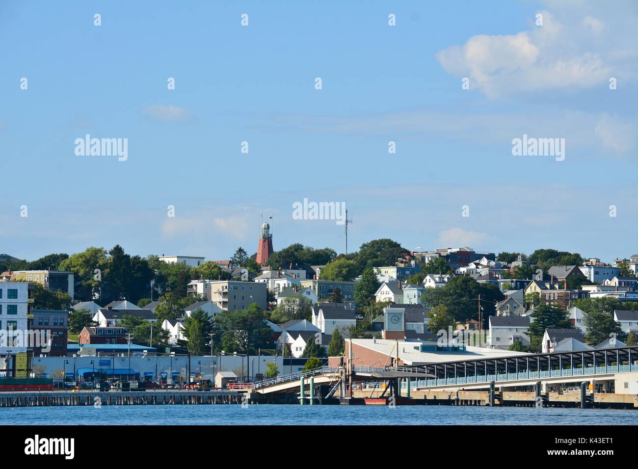 Views around Portland, Maine in the Summertime on a sunny day Stock ...