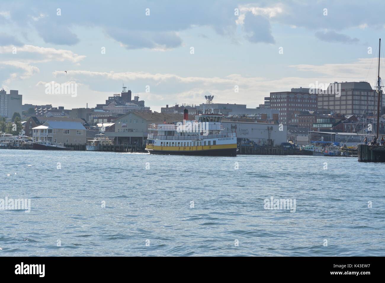 Views around Portland, Maine in the Summertime on a sunny day Stock ...