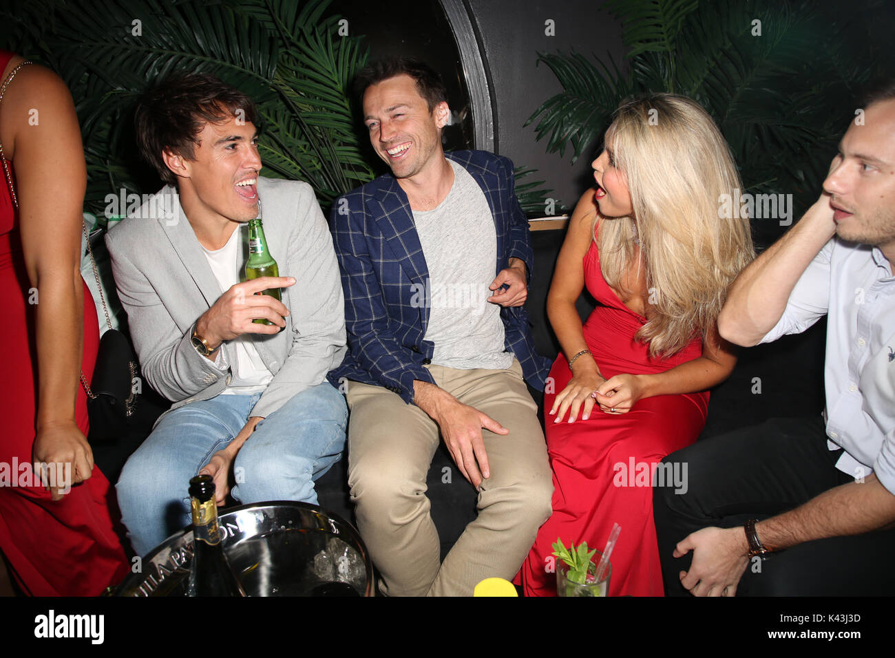 August 25, 2017. Sydney, Australia. Courtney Dober, James Kerley and ...