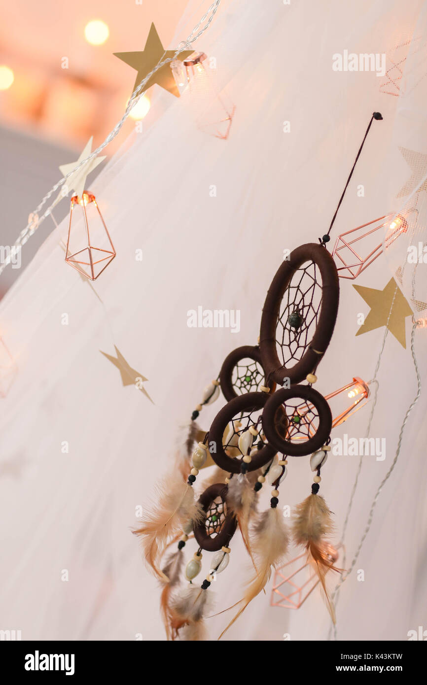 Dream catcher in close-up Stock Photo - Alamy