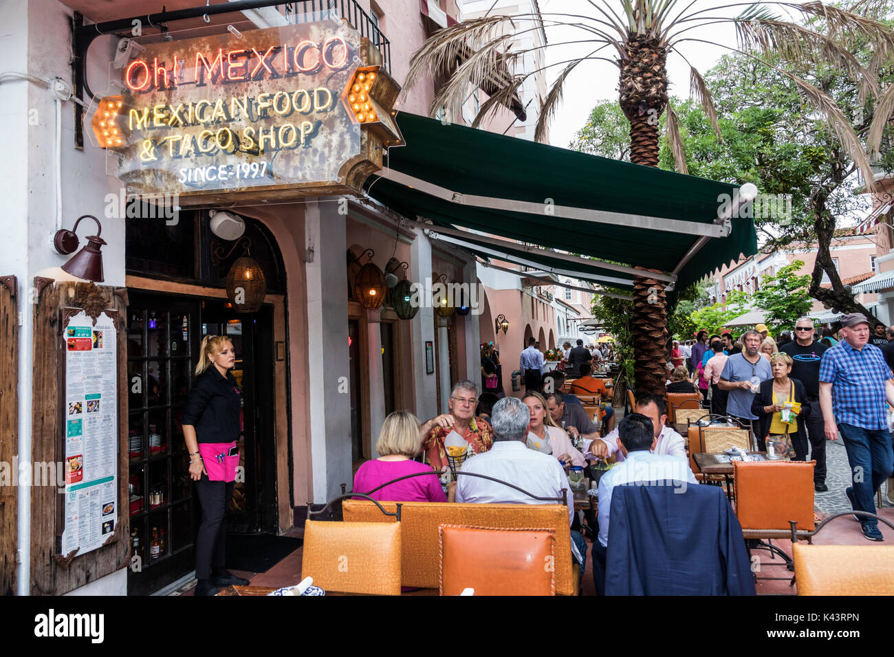 Miami Beach Florida,Espanola Way,grand reopening block party,Hispanic ...