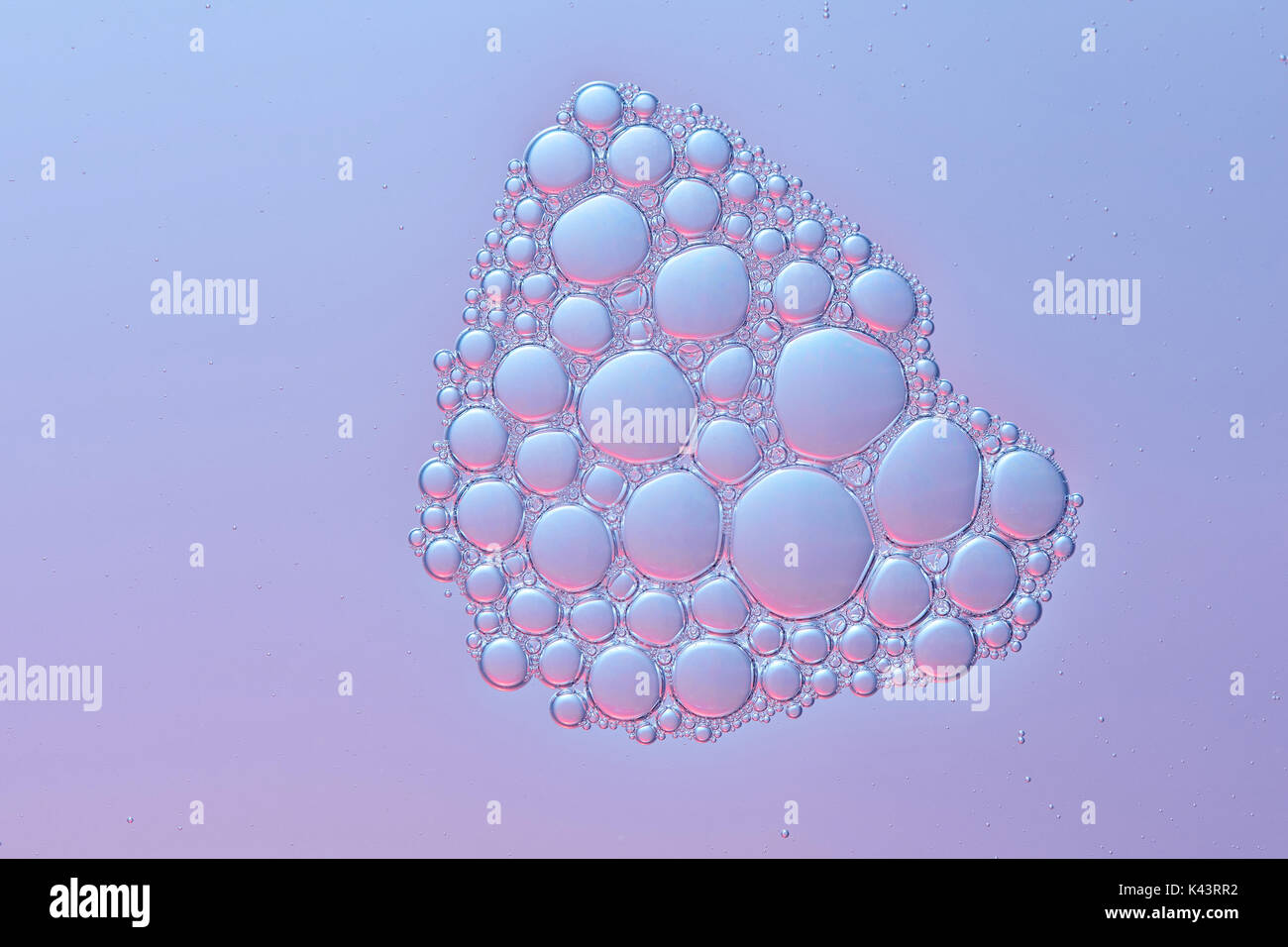 Clean group of air bubbles on colorful liquid background Stock Photo ...