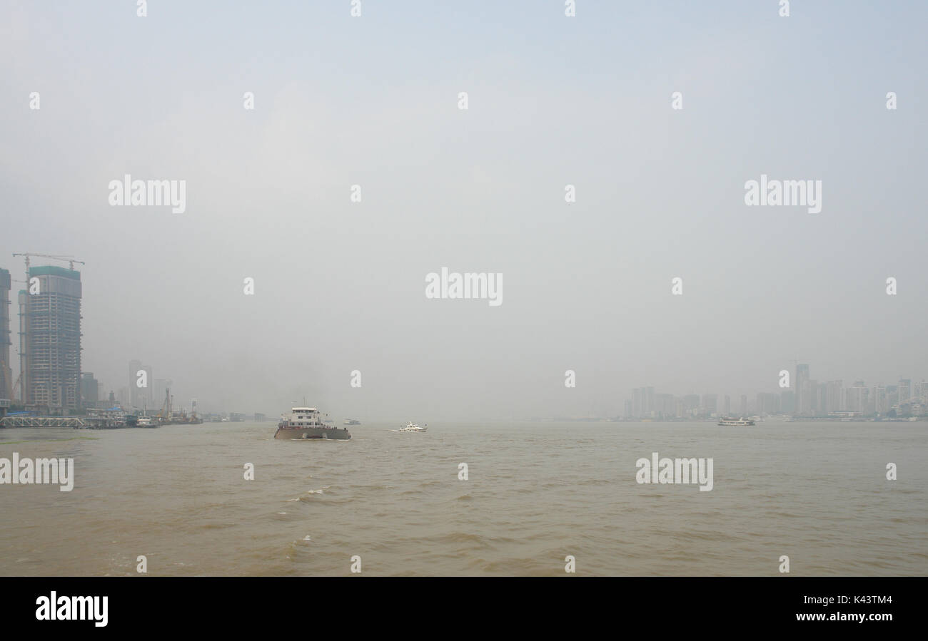 yellow river life, wuhan, smog Stock Photo - Alamy