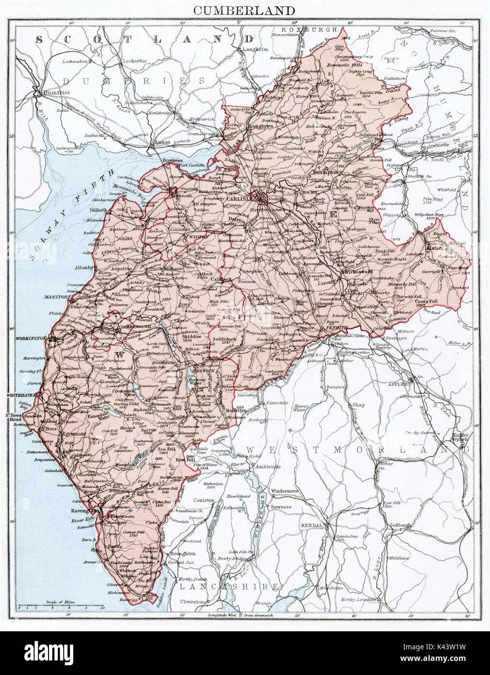 Workington map hi-res stock photography and images - Alamy