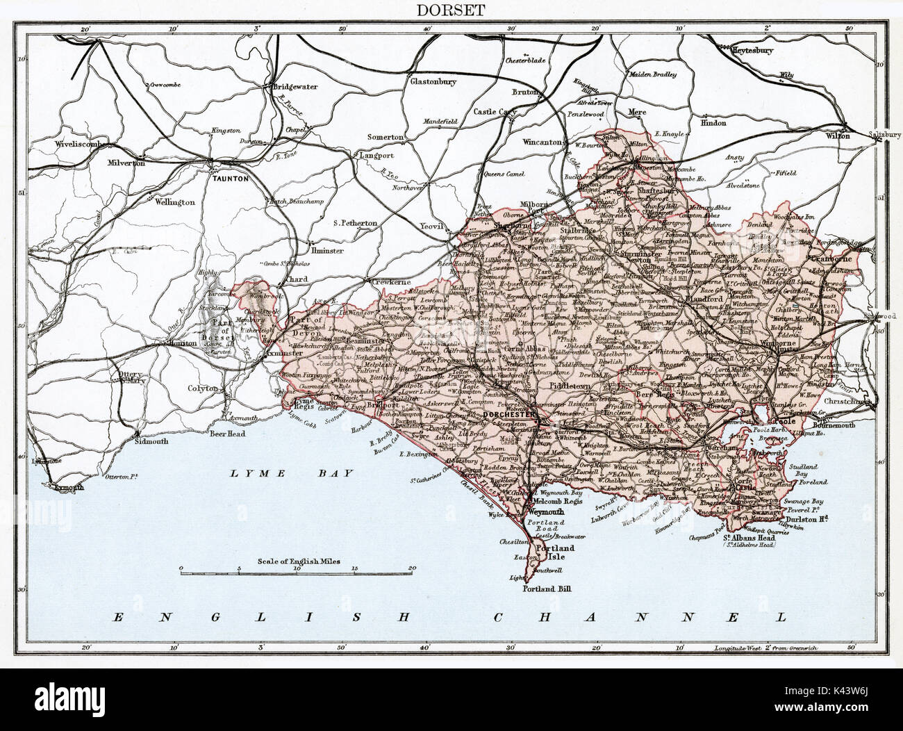 Map of verwood hi-res stock photography and images - Alamy