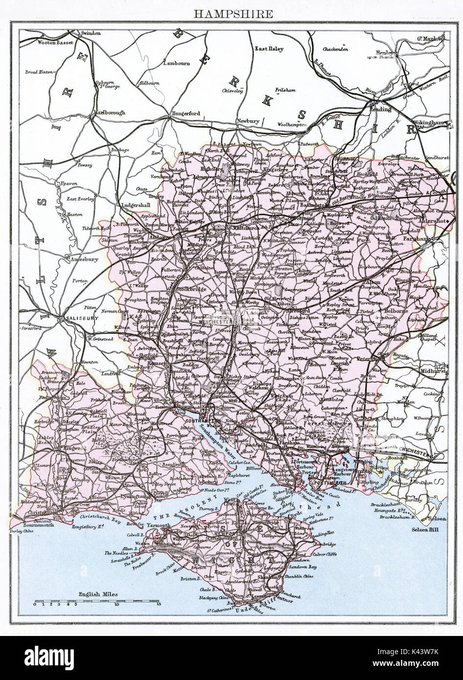 Map of waterlooville hi-res stock photography and images - Alamy