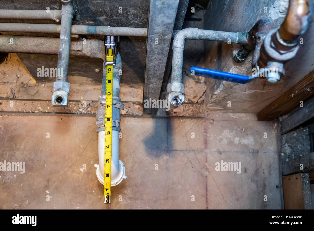 Miami Beach Florida,exposed plumbing,water pipes,framing,renovation ...