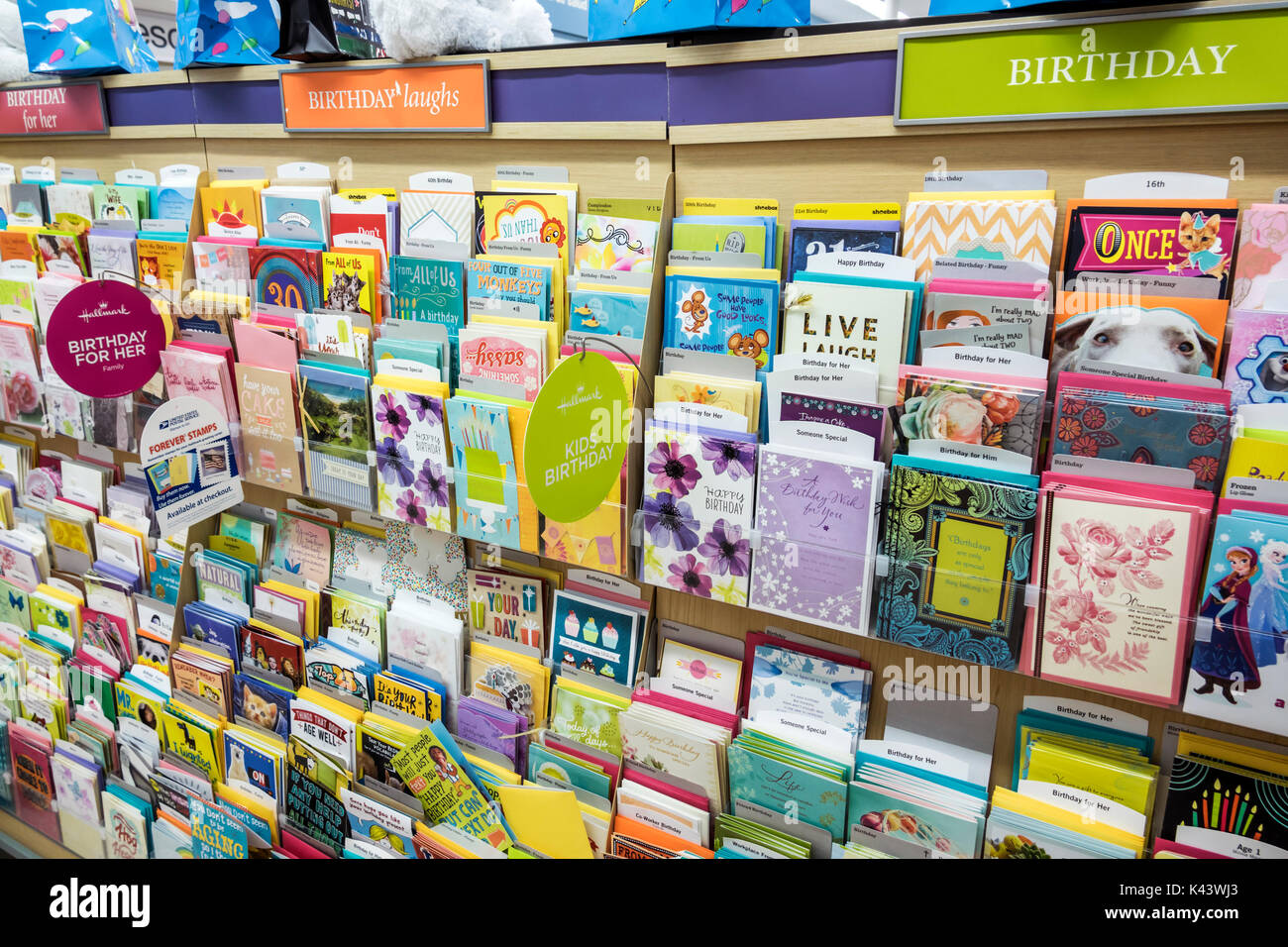 Walgreens pharmacy drugstore inside interior shelf shelves hi-res stock ...