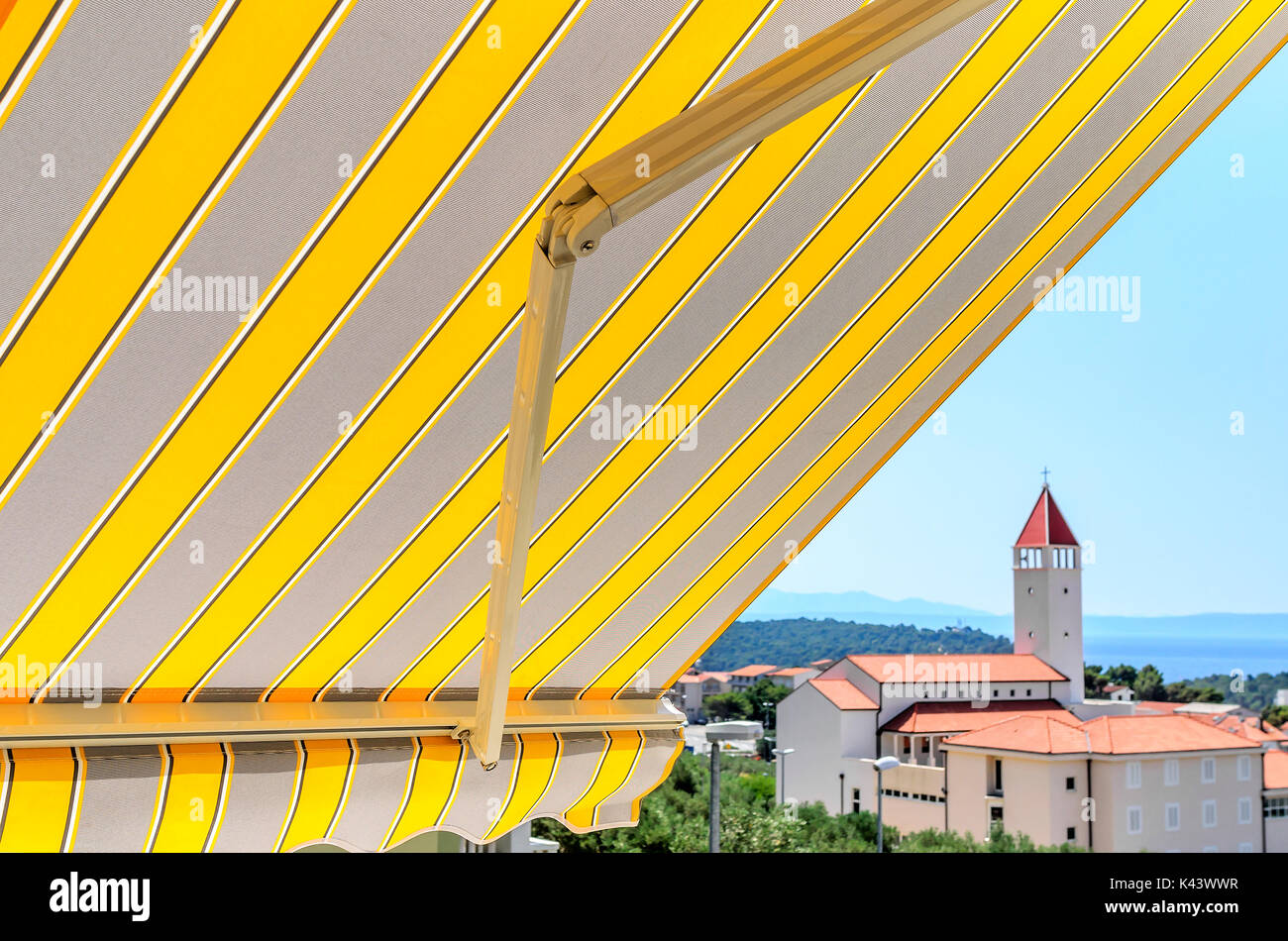 Balcony canopy awning hi-res stock photography and images - Alamy