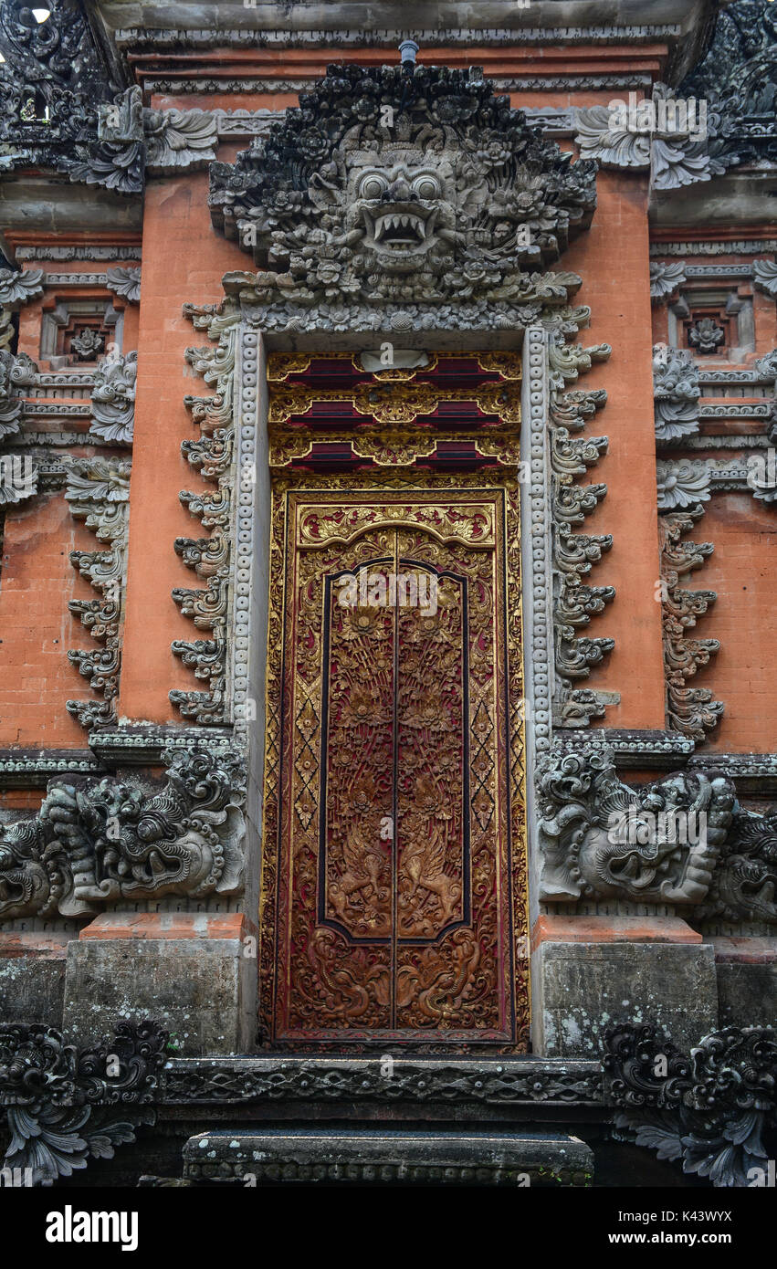 Part of an ancient temple in Bali, Indonesia. Bali is the most popular ...