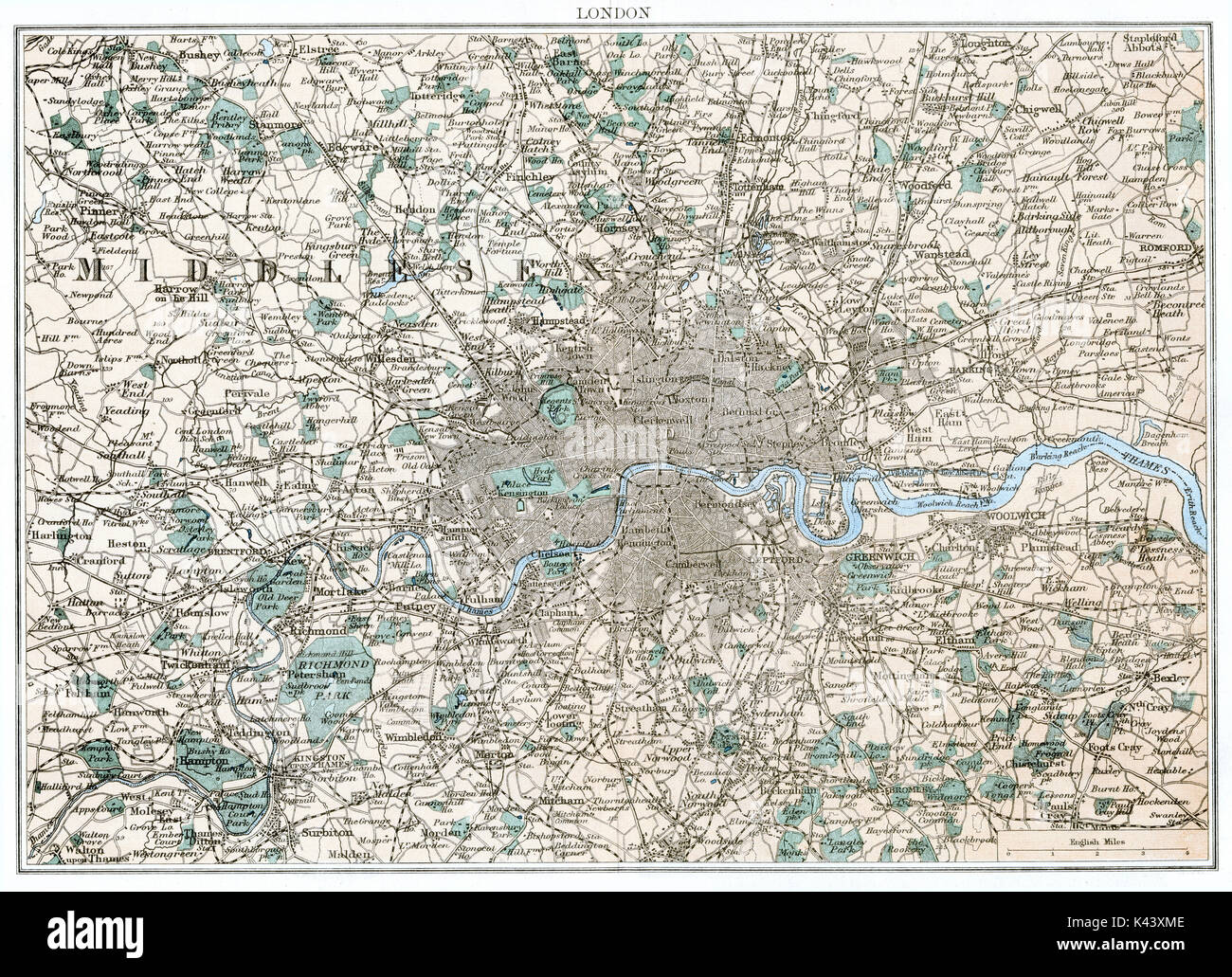 Greater London Map Stock Photos & Greater London Map Stock Images - Alamy