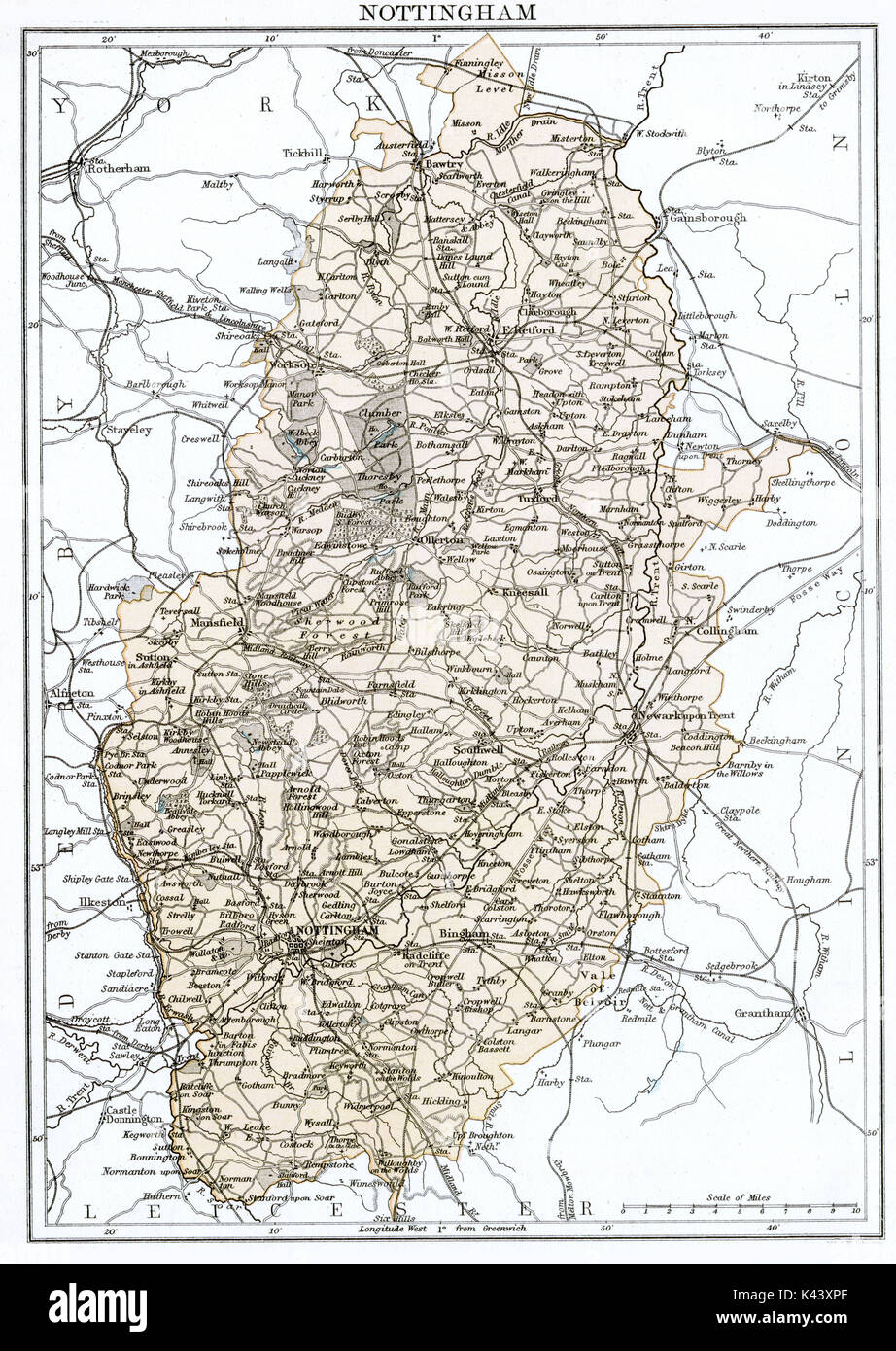 Rushcliffe map hi-res stock photography and images - Alamy
