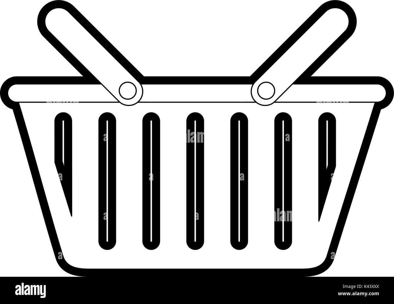 Isolated shopping basket design Stock Vector Image & Art - Alamy