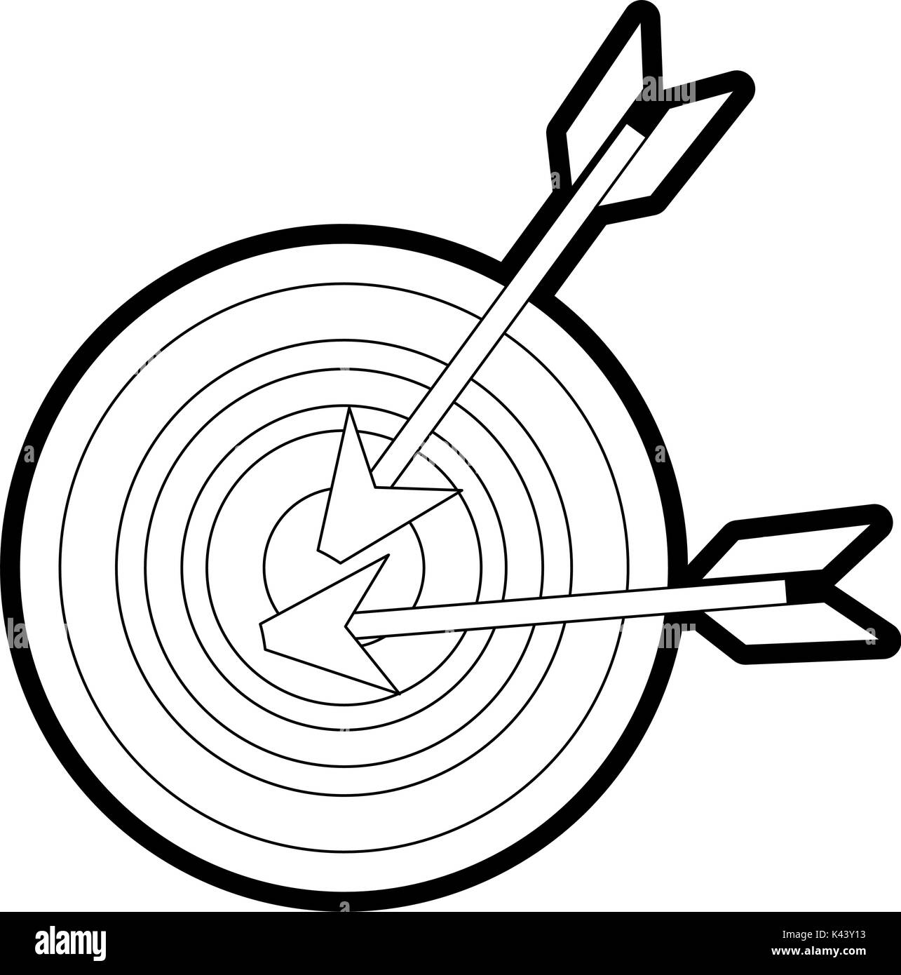 Isolated target design Stock Vector Image & Art - Alamy