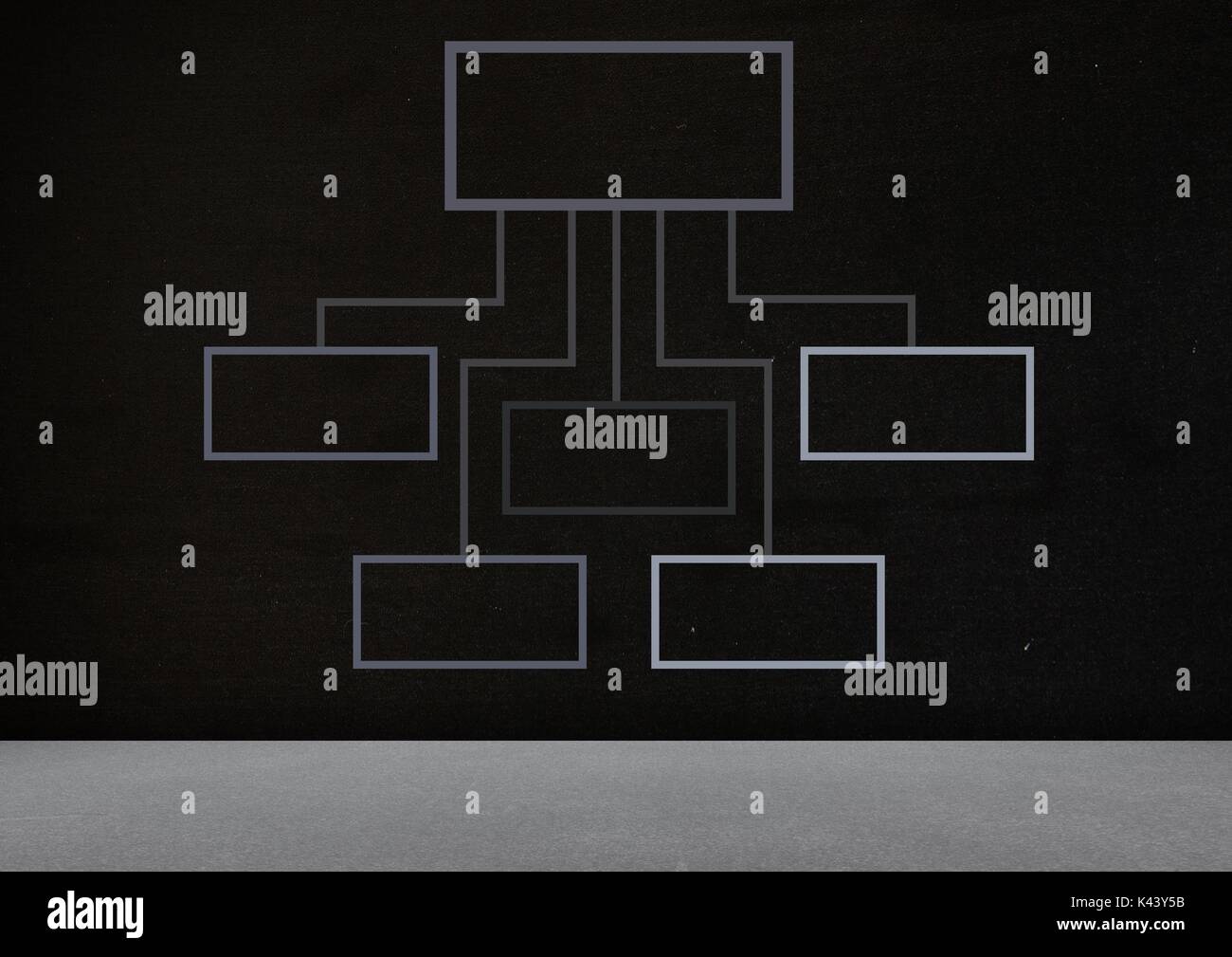 Digital composite of mind map over dark background Stock Photo - Alamy