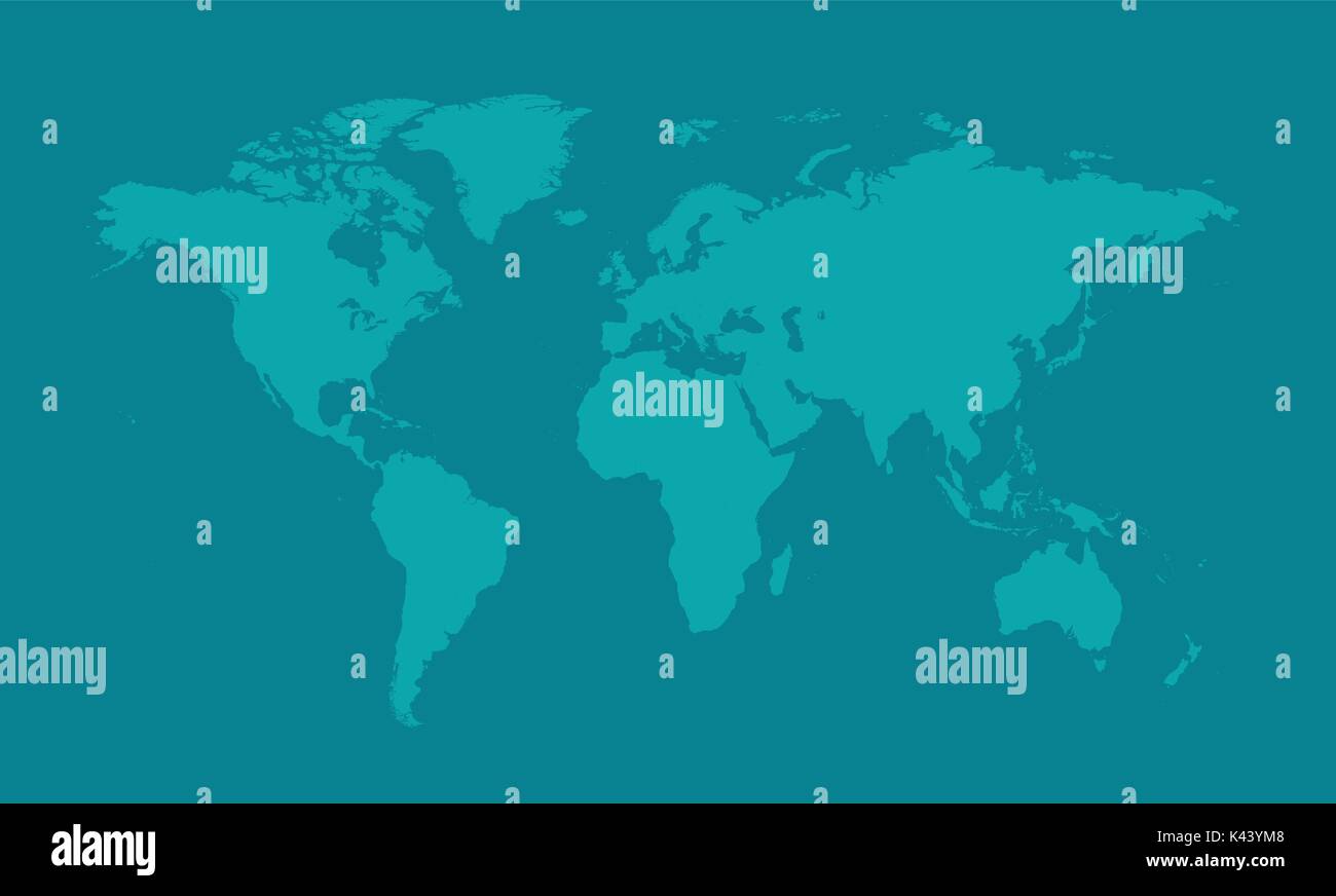 World map blue Stock Vector Image & Art - Alamy