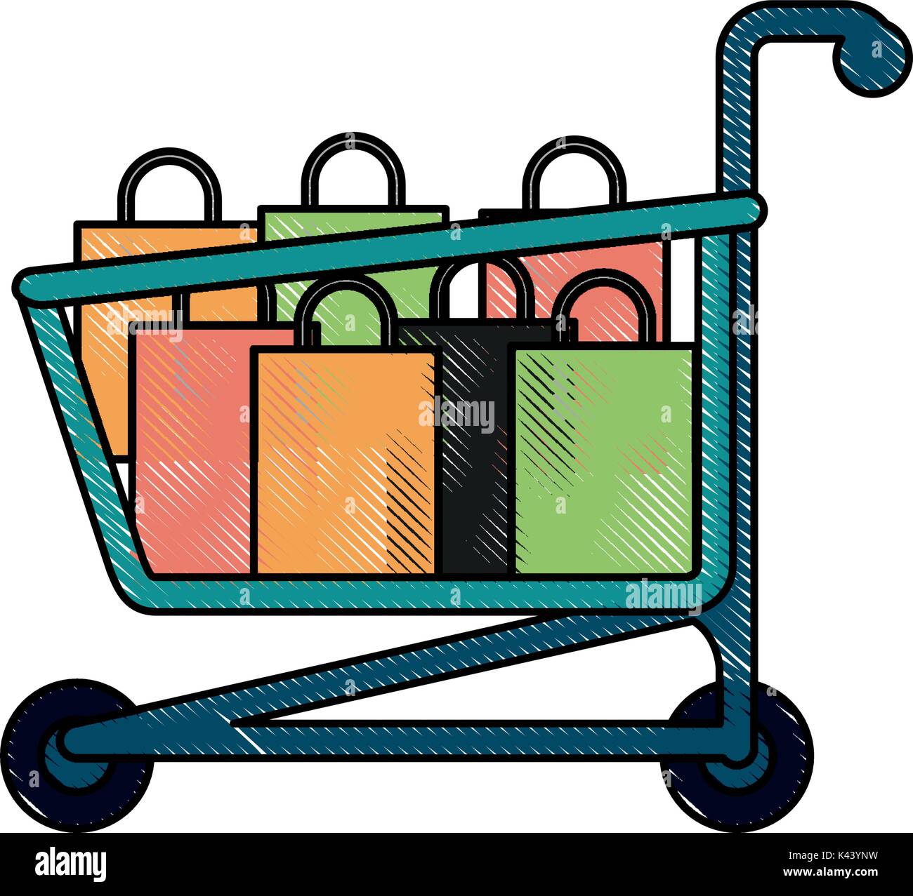 Isolated shopping cart design Stock Vector Image & Art - Alamy
