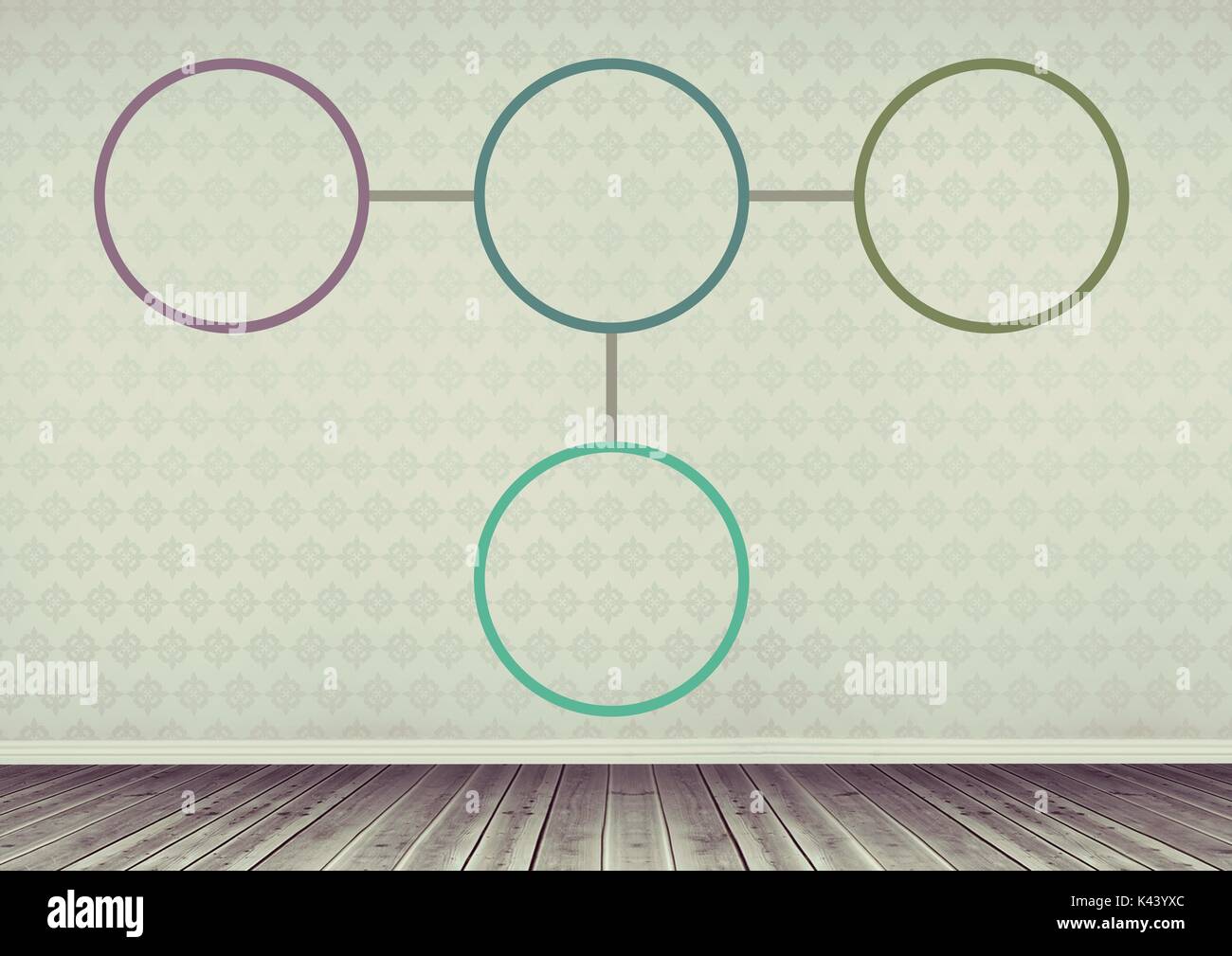 Digital composite of Colorful mind map over room background Stock Photo ...