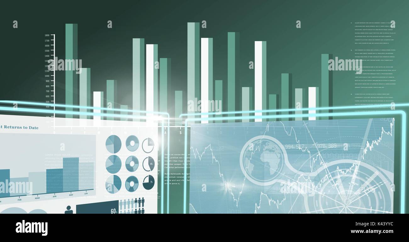 Digital composite of technology interface panels Stock Photo - Alamy