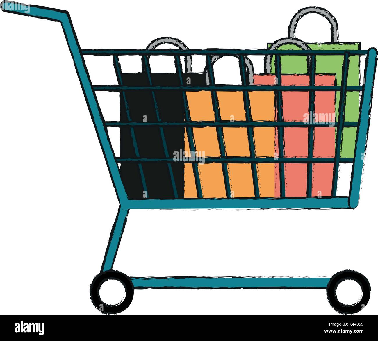Isolated shopping cart design Stock Vector Image & Art - Alamy