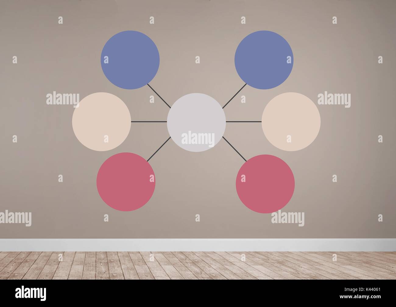 Digital composite of Colorful mind map over room background Stock Photo ...