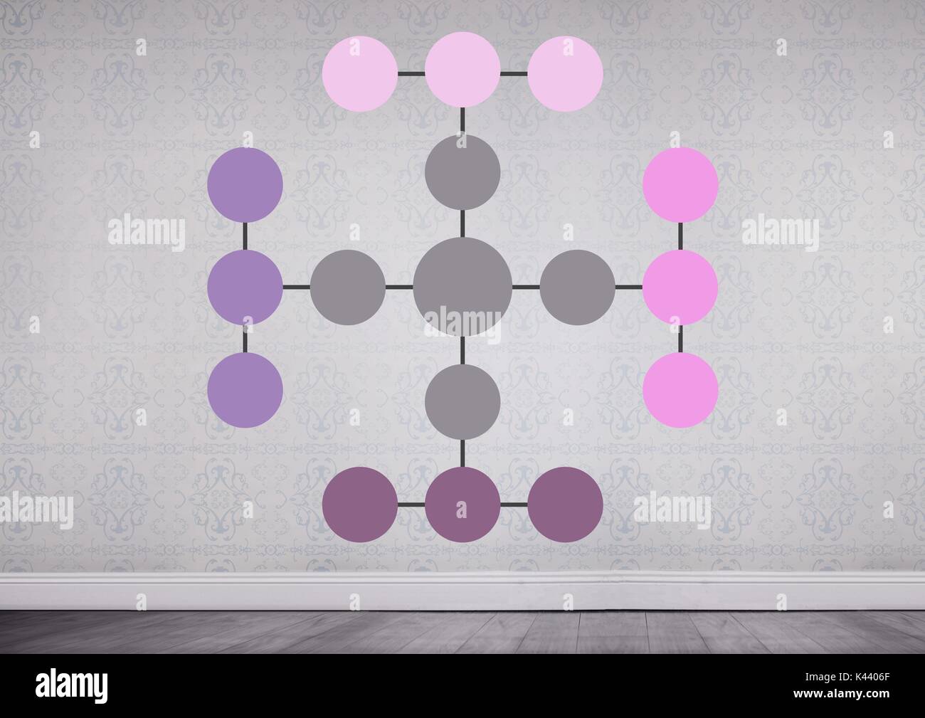 Digital composite of Colorful mind map over room background Stock Photo ...