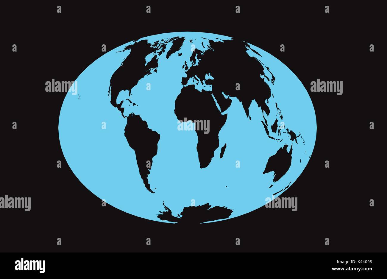 Neon green world map borders Stock Vector Images - Alamy