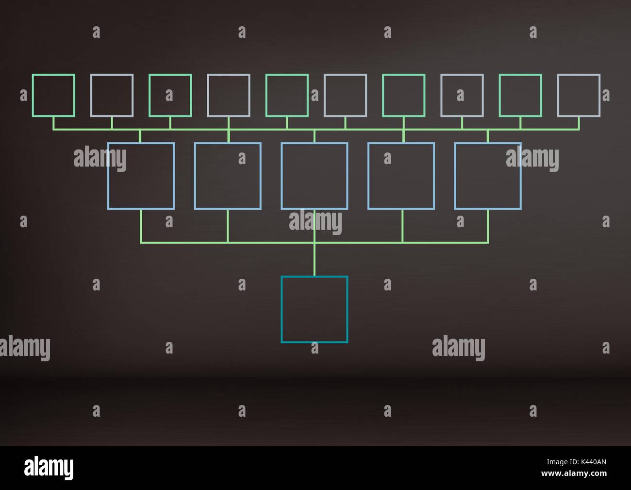 Digital composite of mind map over dark background Stock Photo - Alamy
