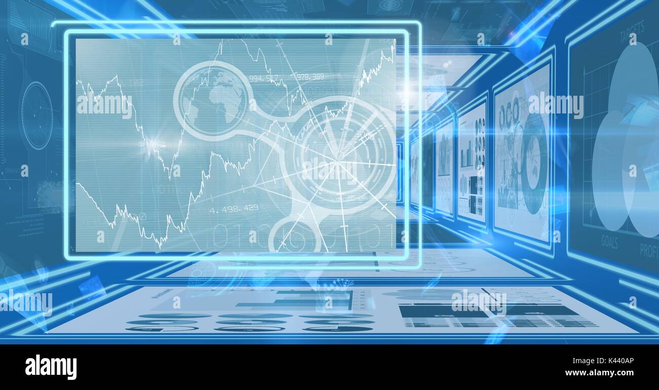 Digital composite of technology interface panels Stock Photo - Alamy