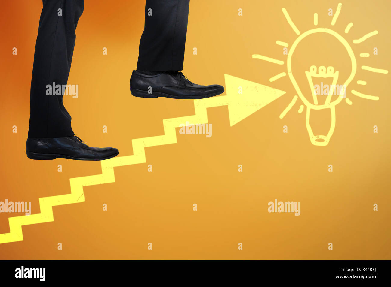 Climbing steps graph hi-res stock photography and images - Alamy