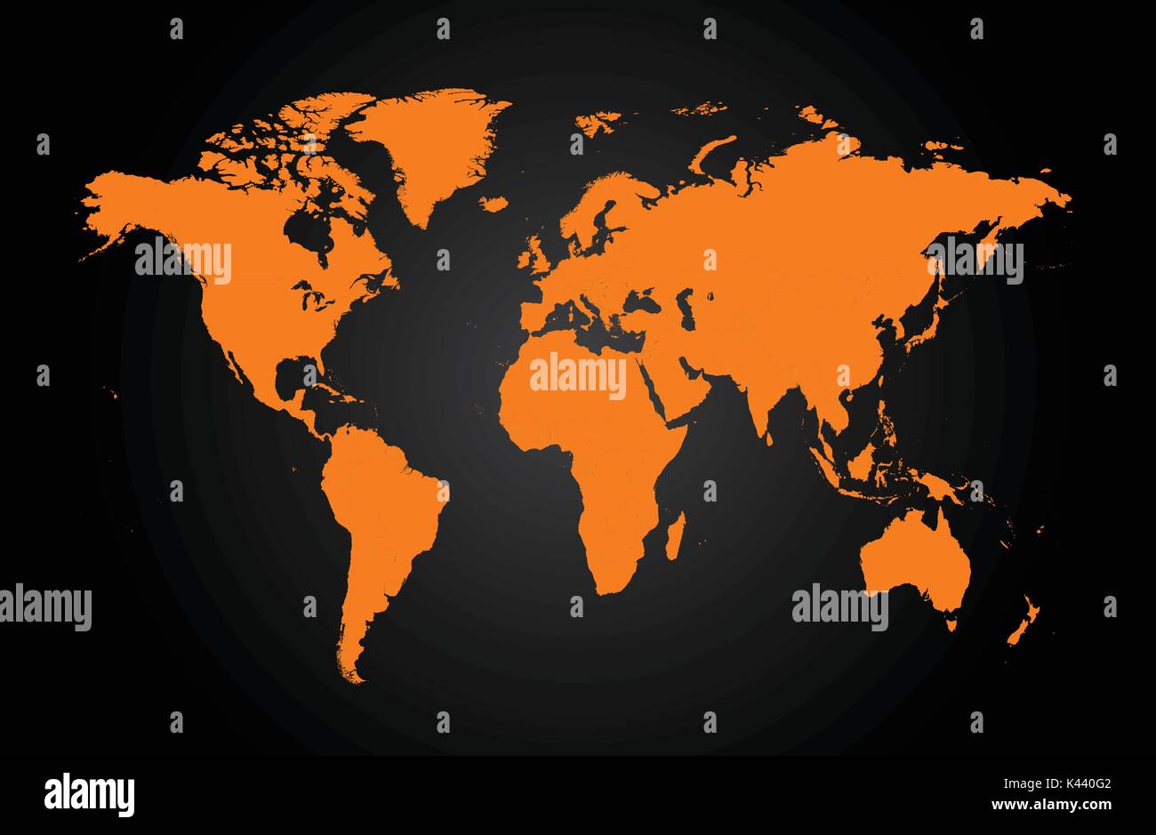 World map orange vector Stock Vector Image & Art - Alamy