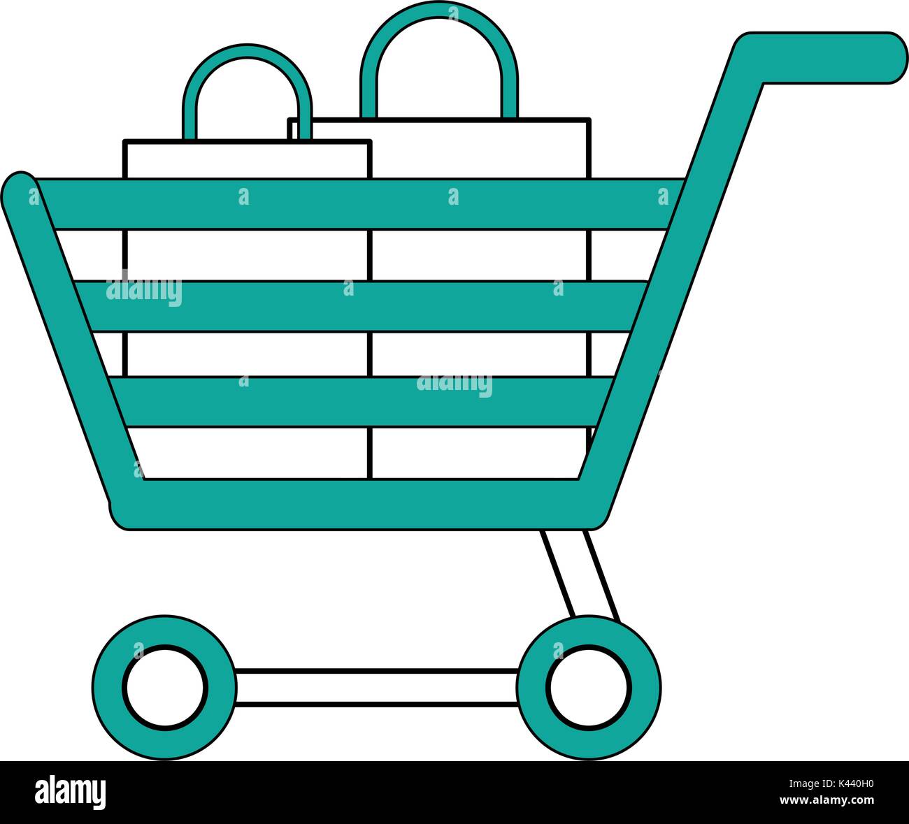 Isolated shopping cart design Stock Vector Image & Art - Alamy