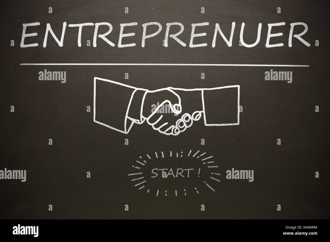 Graphic image of entrepreneur text over cropped hands against ...